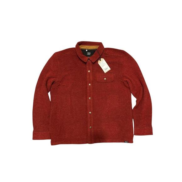 Prana | Jackets & Coats | Nwt Prana Incrediwool Overshirt Heather Rust ...